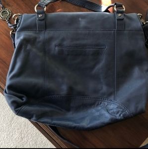 The Sak | Bags | The Sak Blue Leather Crossbody Satchel | Poshmark